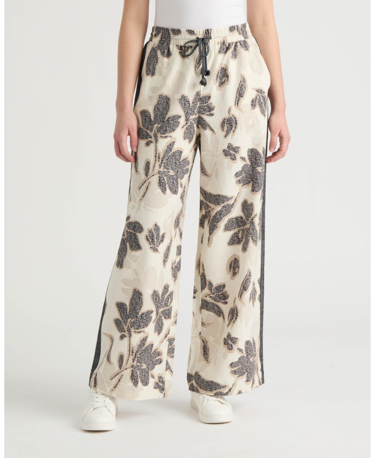 Click here for Nvlt Womens Wide Leg with Drawcord Pant - Black et... prices