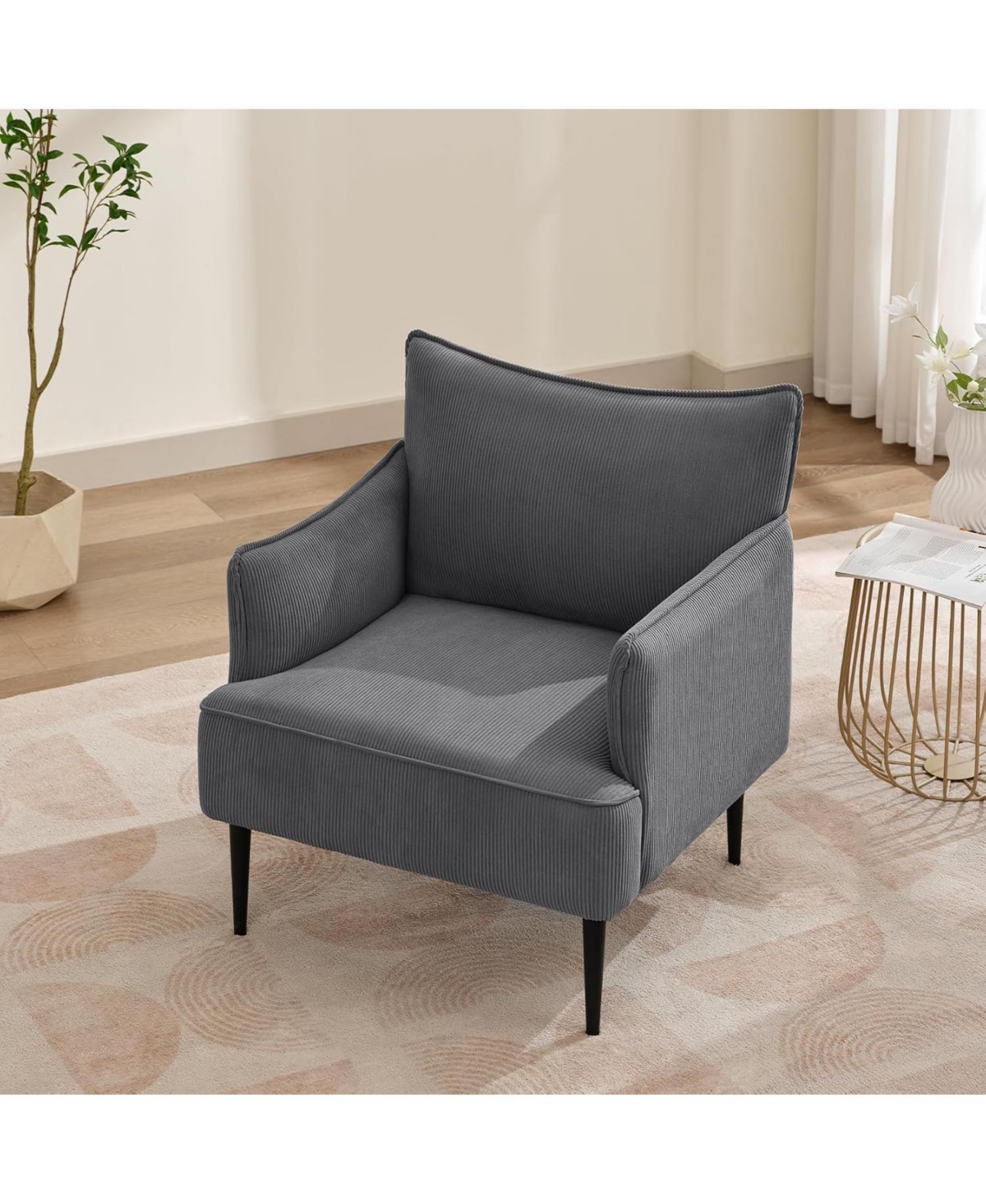 Click here for gaomon Accent Chairs for Living Room  Modern Wingb... prices