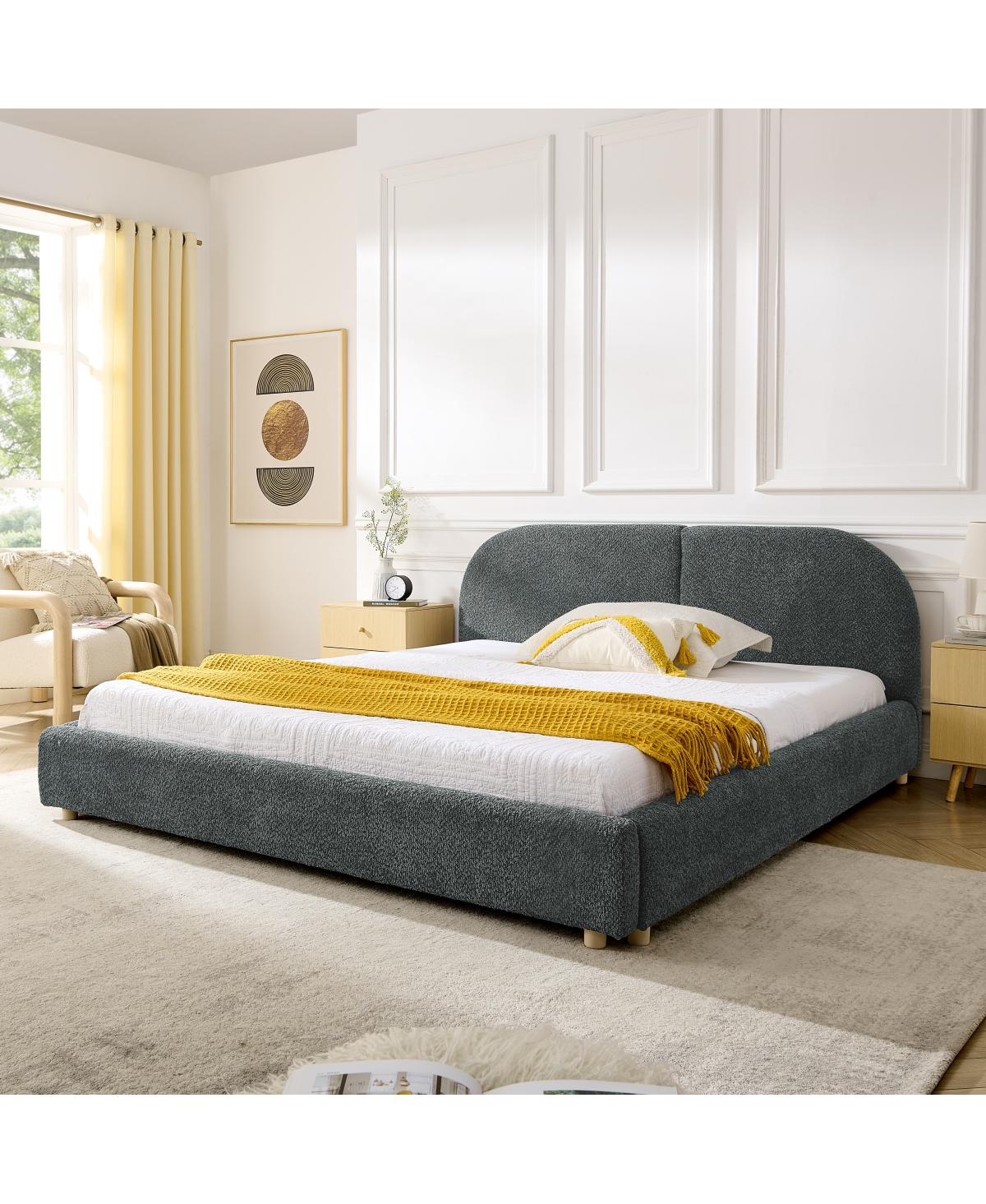 Click here for Streamdale Furniture Queen Size Upholstered Bed Fr... prices