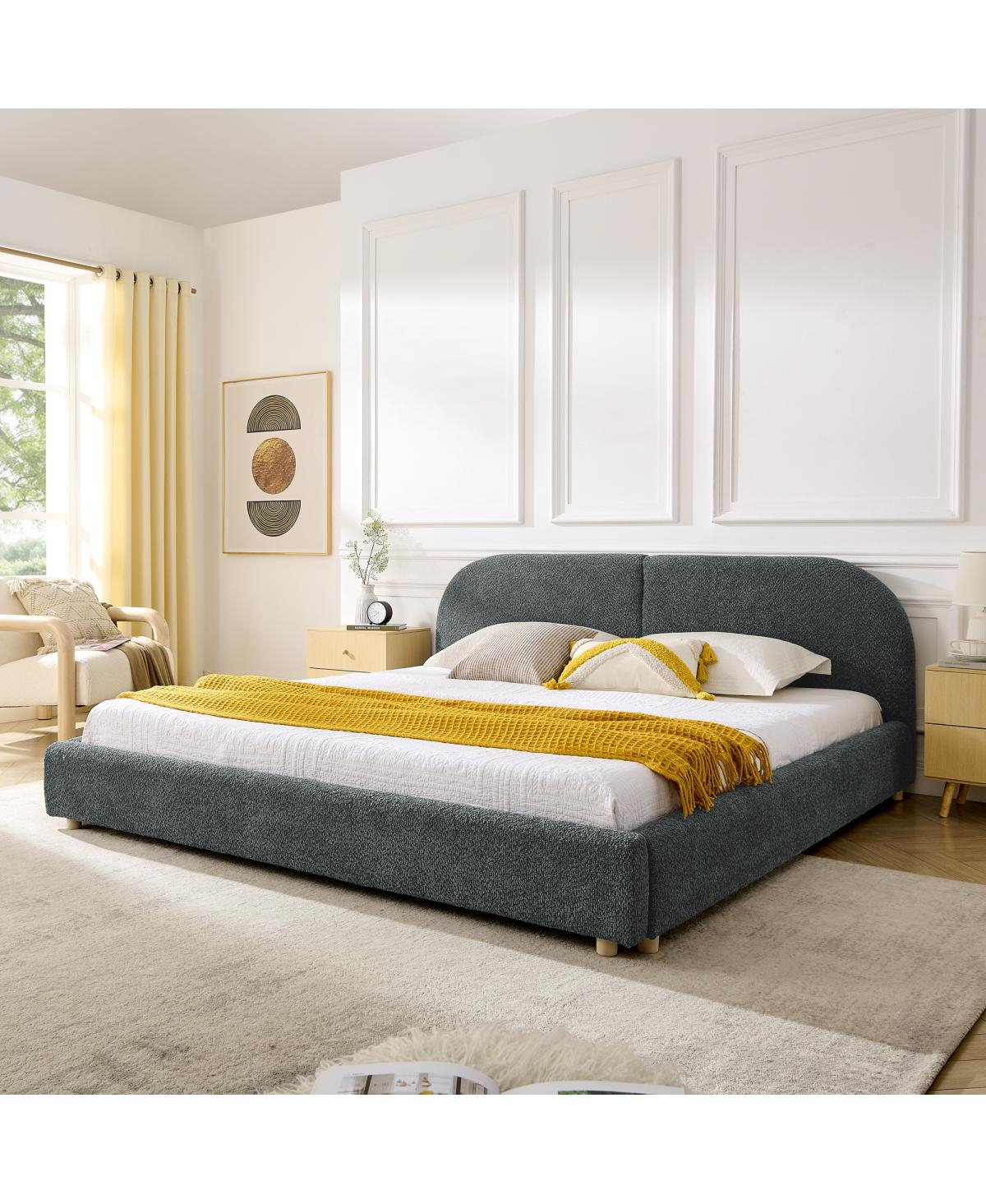 Click here for Streamdale Furniture King Size Upholstered Bed Fra... prices