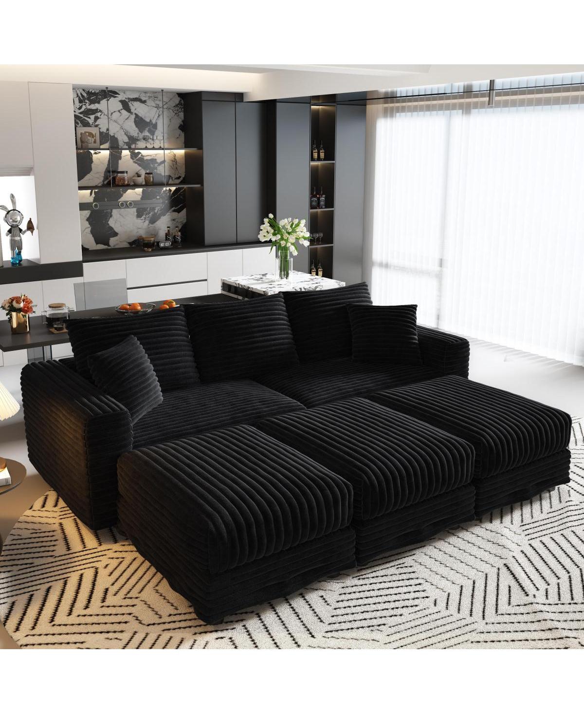 Click here for Streamdale Furniture 82 Plush Corduroy 3-Seat Sofa... prices
