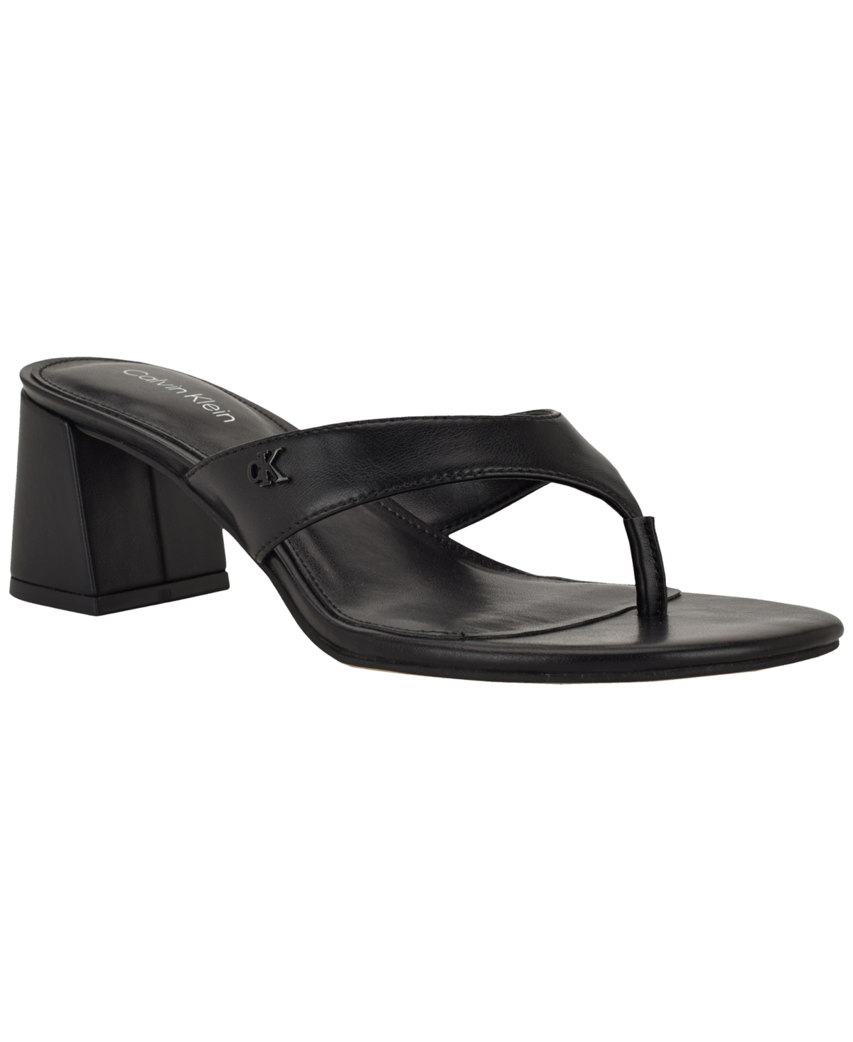 Click here for Calvin Klein Womens Locinda Block Heel Sandals - B... prices