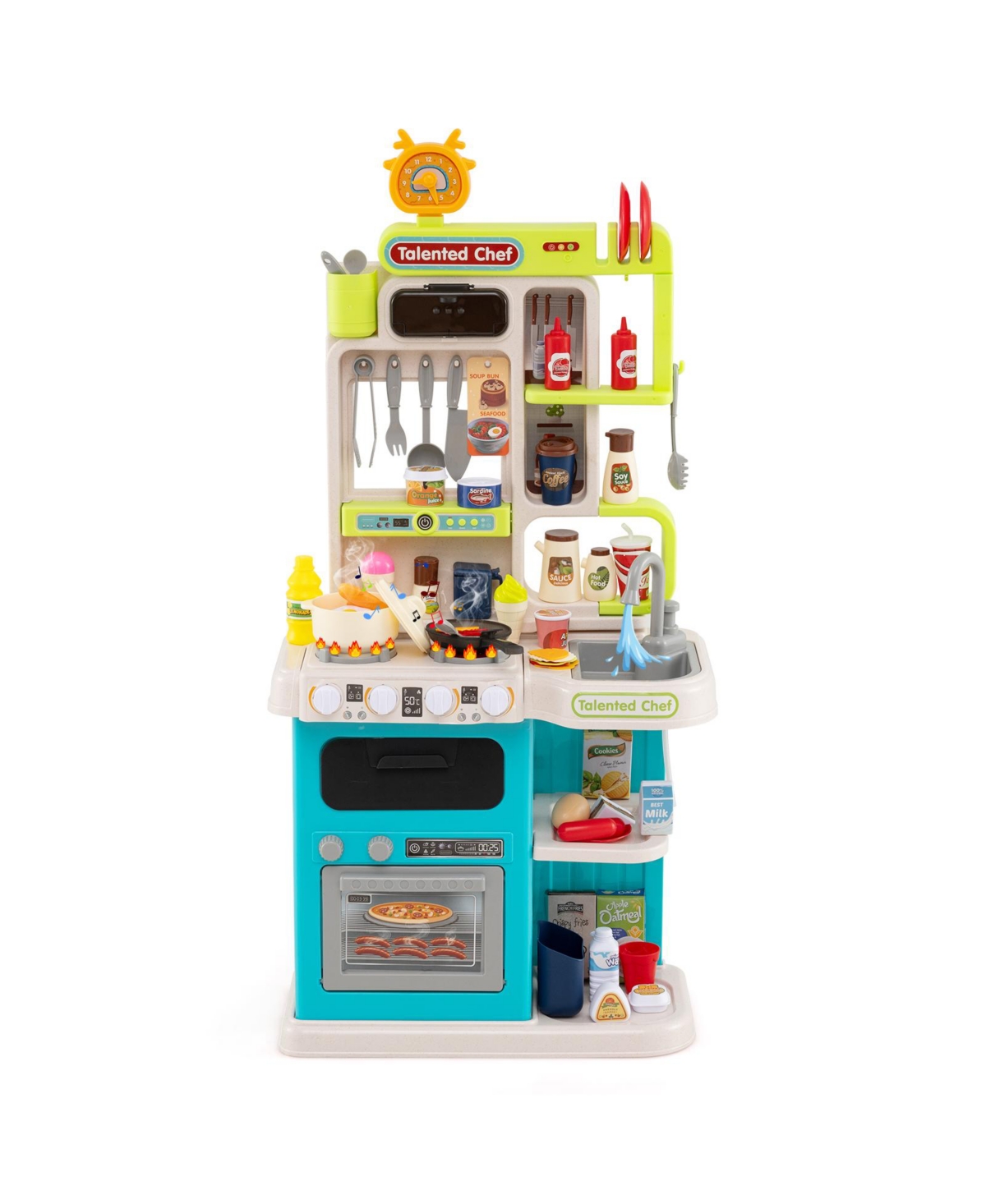 Click here for Slickblue Pretend Play Kitchen Set for Kids with L... prices