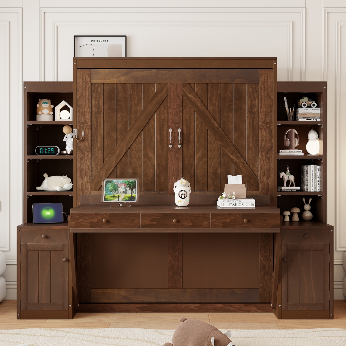 Click here for Streamdale Furniture Murphy Bed with Desk and Stor... prices