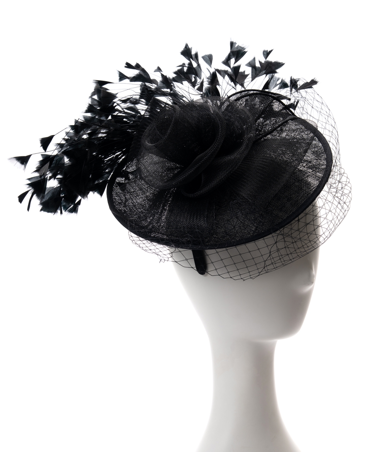 Click here for August Hats Sinamay Flower Fascinator Hat - Black prices