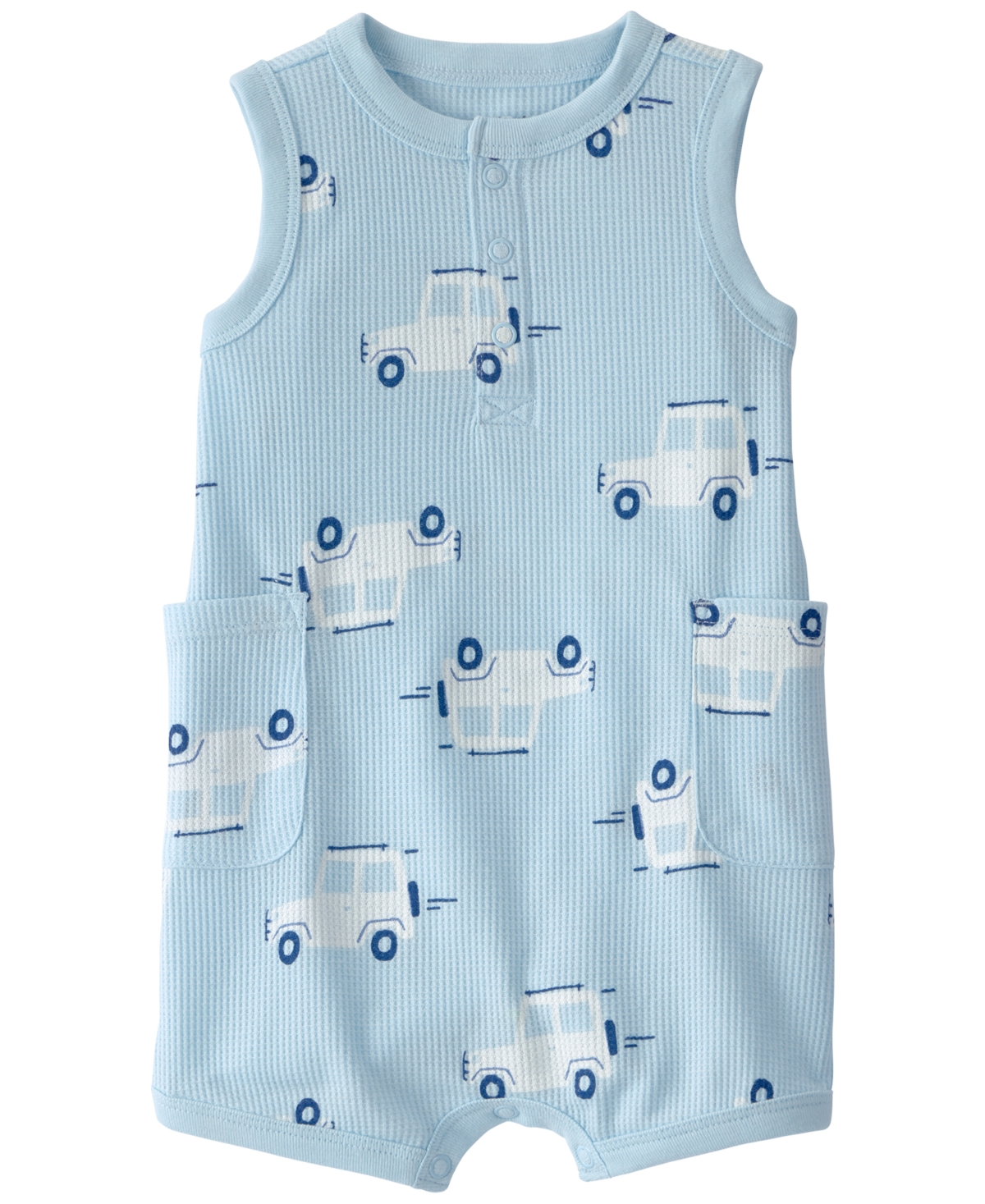 Click here for Carters Baby Boys Car Waffle-Knit Sleeveless Rompe... prices