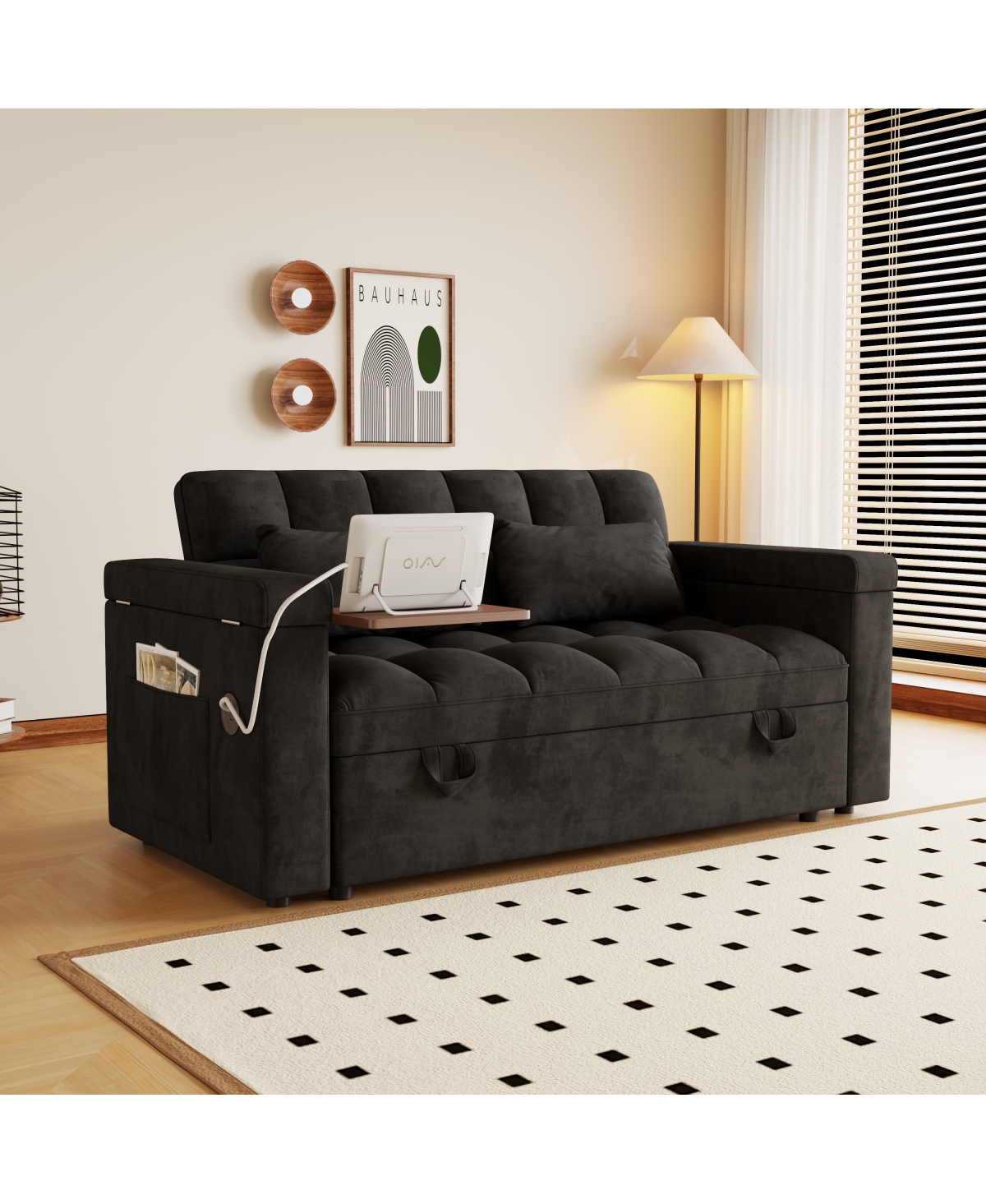 Click here for Streamdale Furniture 65-inch 3-in-1 foldable sofa... prices