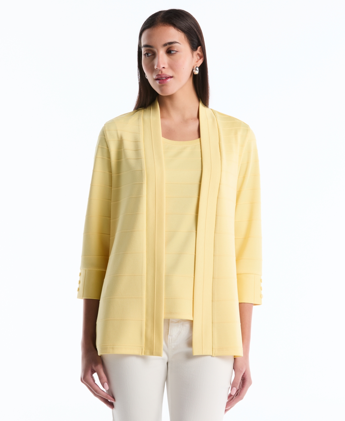 Click here for Rafaella Petite Ottoman Knit Cardigan Sweater - Pa... prices