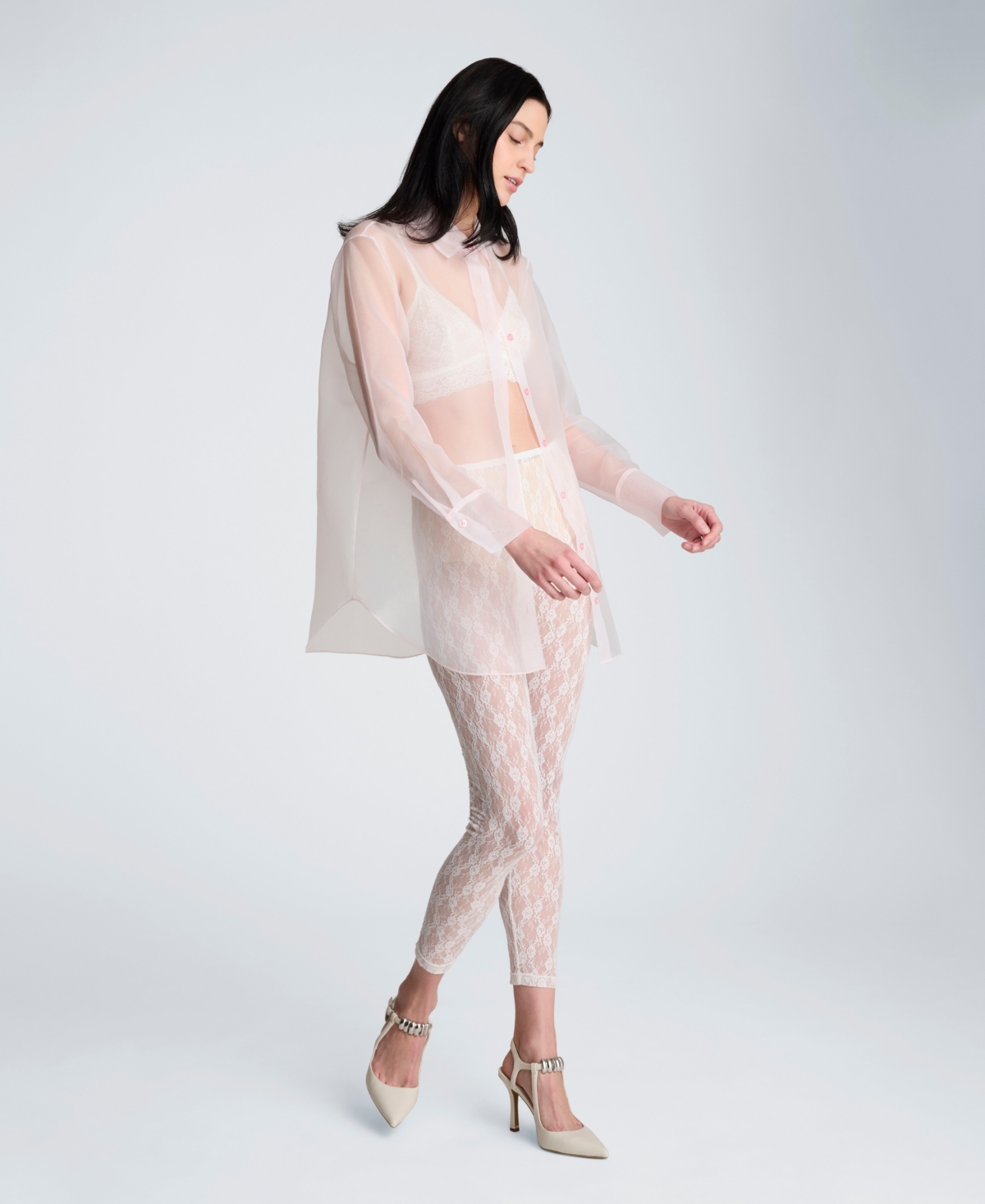 Click here for Kenneth Cole Womens Oversized Collared Tunic Shirt... prices