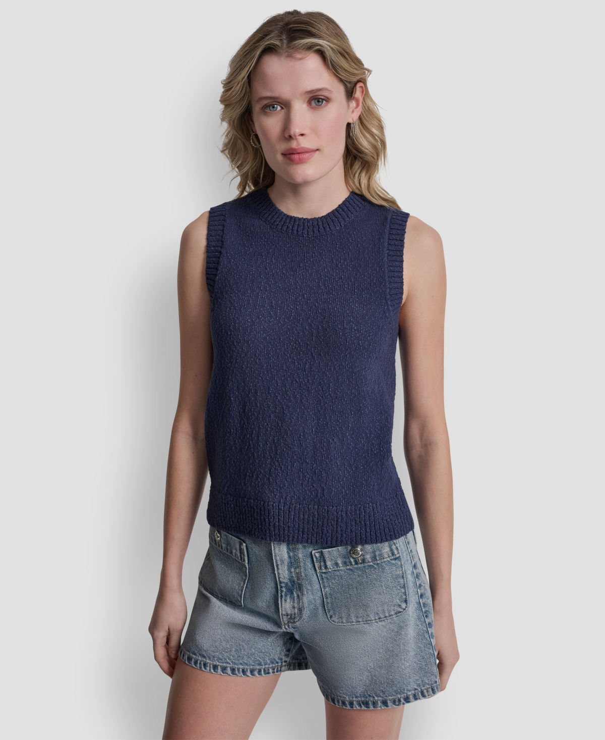 Click here for Dkny Jeans Womens Crewneck Pull-On Sweater - Indig... prices