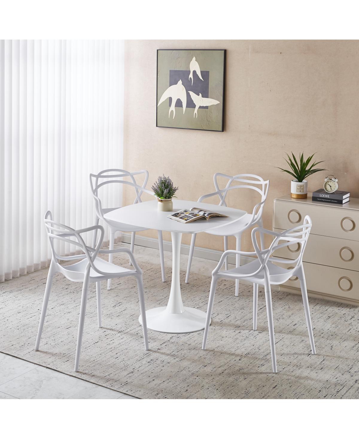 Click here for Streamdale Furniture 5pcs Dining Set  Metal Leg Ta... prices