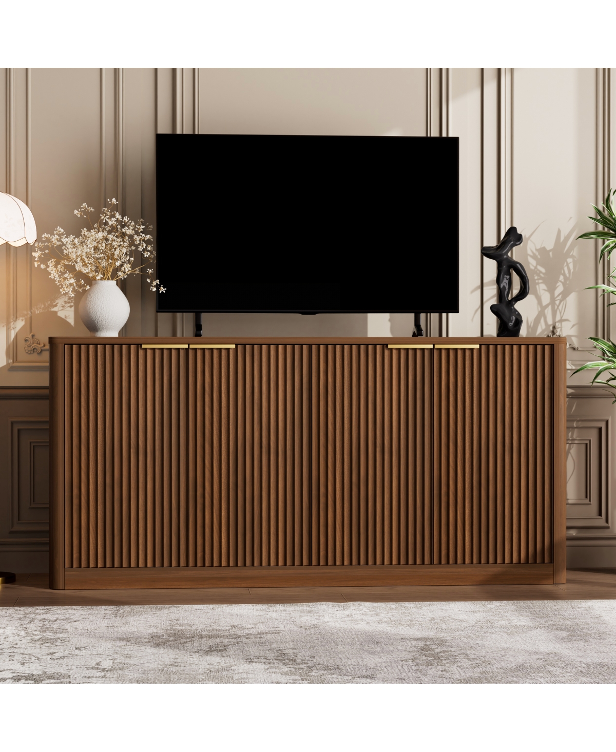 Click here for Streamdale Furniture 59-inch Modern Wavy Sideboard... prices