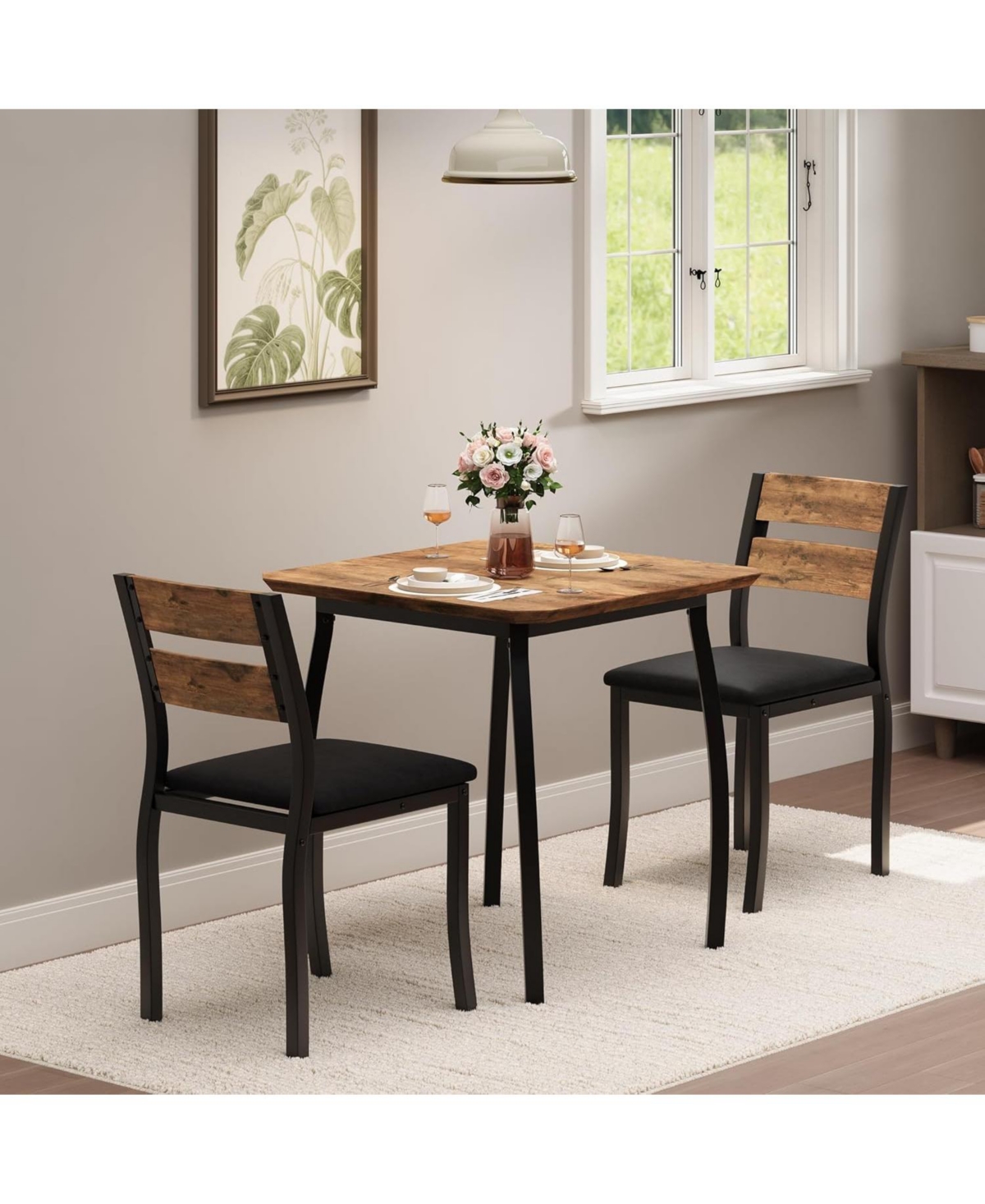 Click here for gaomon 3 Piece Dining Table Set for 2  Small Kitch... prices