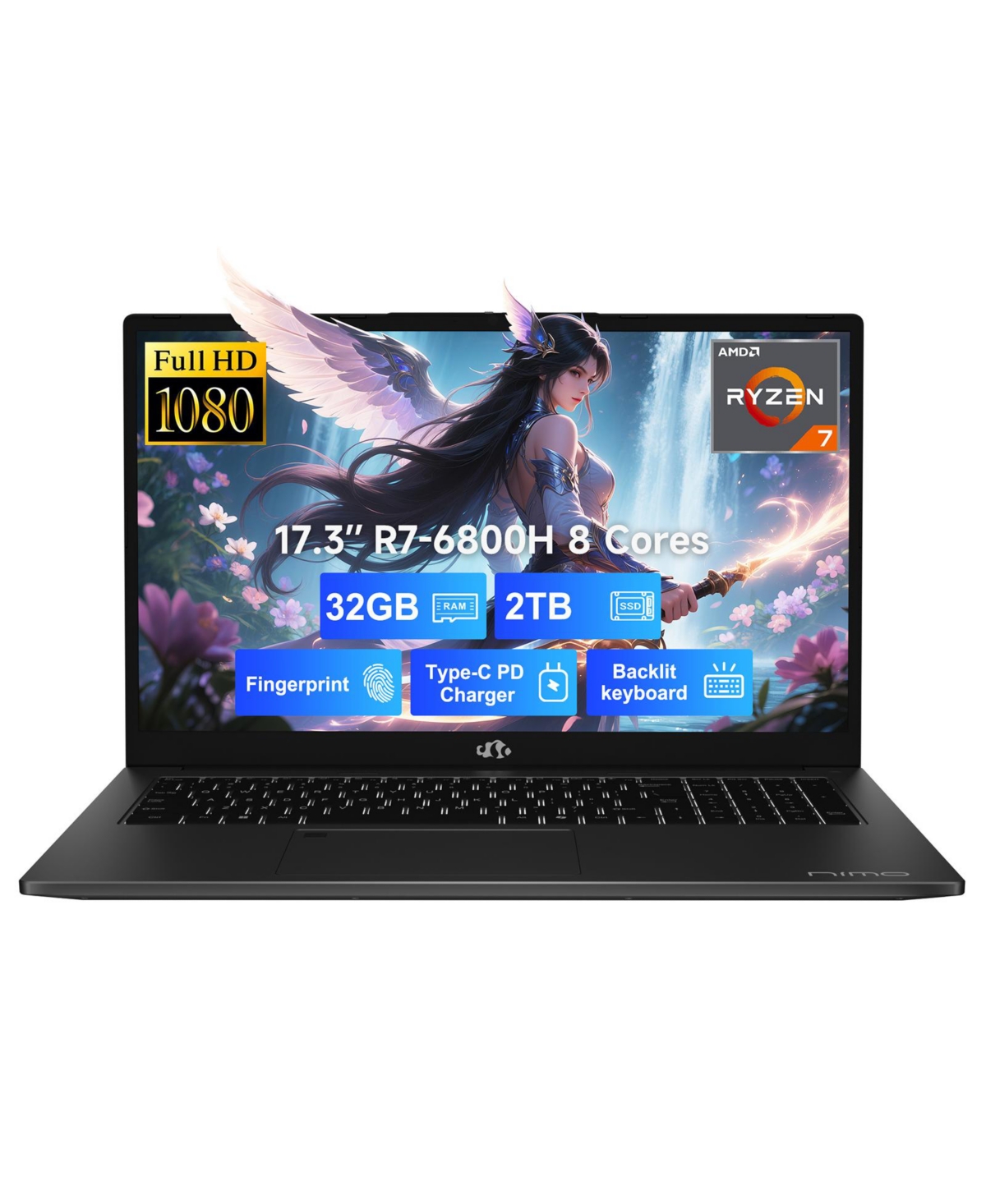Click here for Nimo 17.3" Ips Fhd-Gaming-Laptop  8 Cores Amd... prices