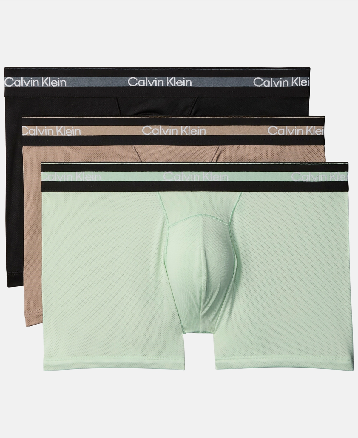 Click here for Calvin Klein Mens 3-Pack Icon Active Mesh Trunks U... prices