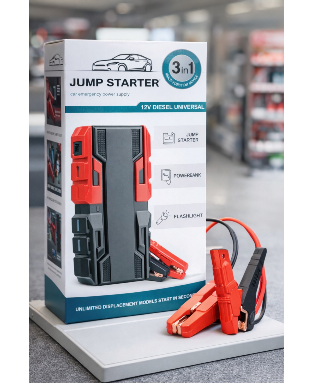 Click here for 3pExperts 3 in 1 Emergency Jump Starter - Black prices