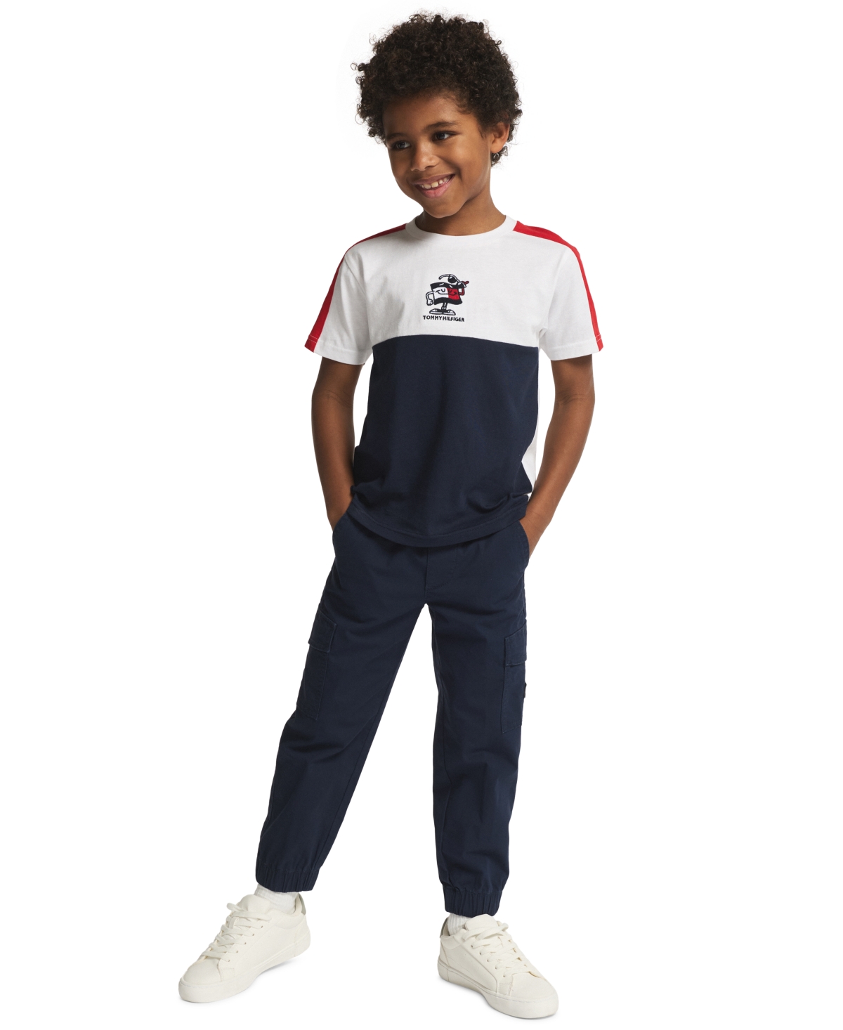 Click here for Tommy Hilfiger Boys 2T-7 Cargo Jogger Pants - Navy... prices