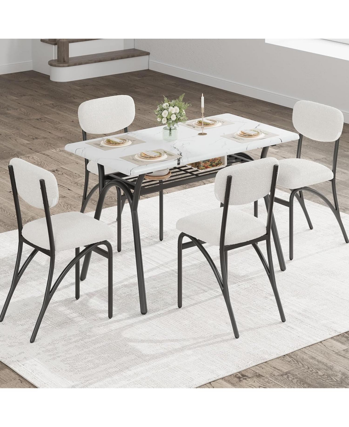 Click here for gaomon Dining Table Set for 4 Modern Kitchen Table... prices