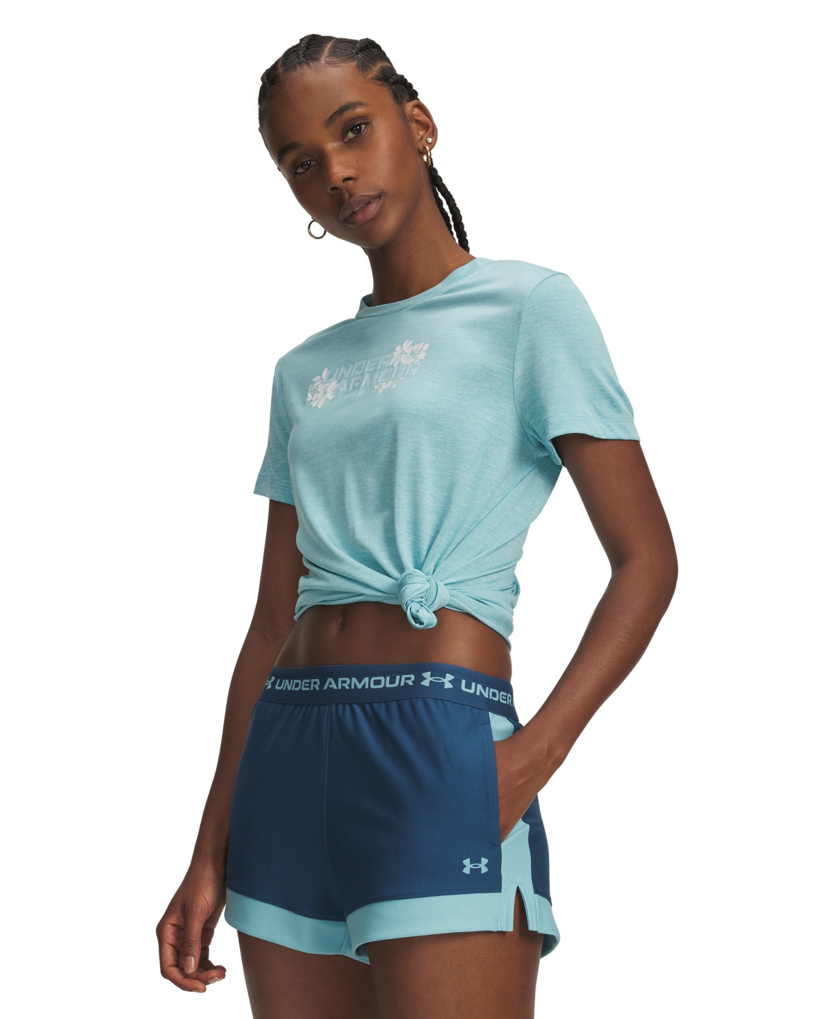 Click here for Under Armour Womens Tech Twist Graphic Crew Neck T... prices