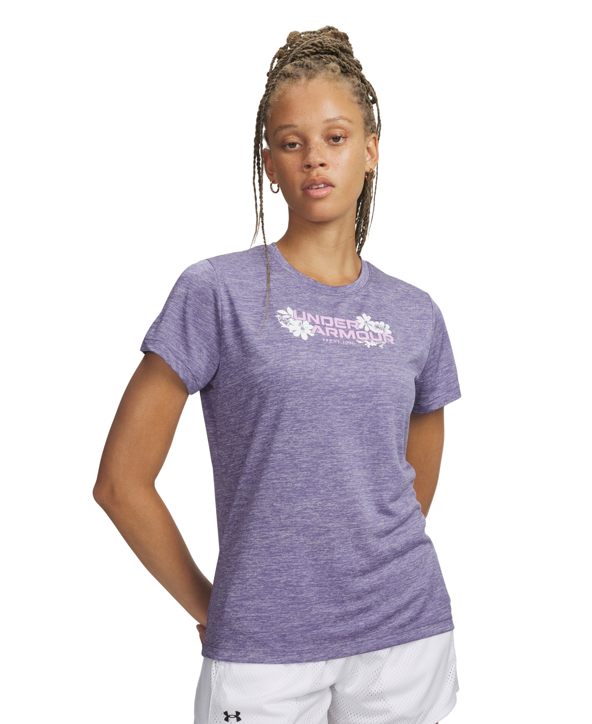 Click here for Under Armour Womens Tech Twist Graphic Crew Neck T... prices