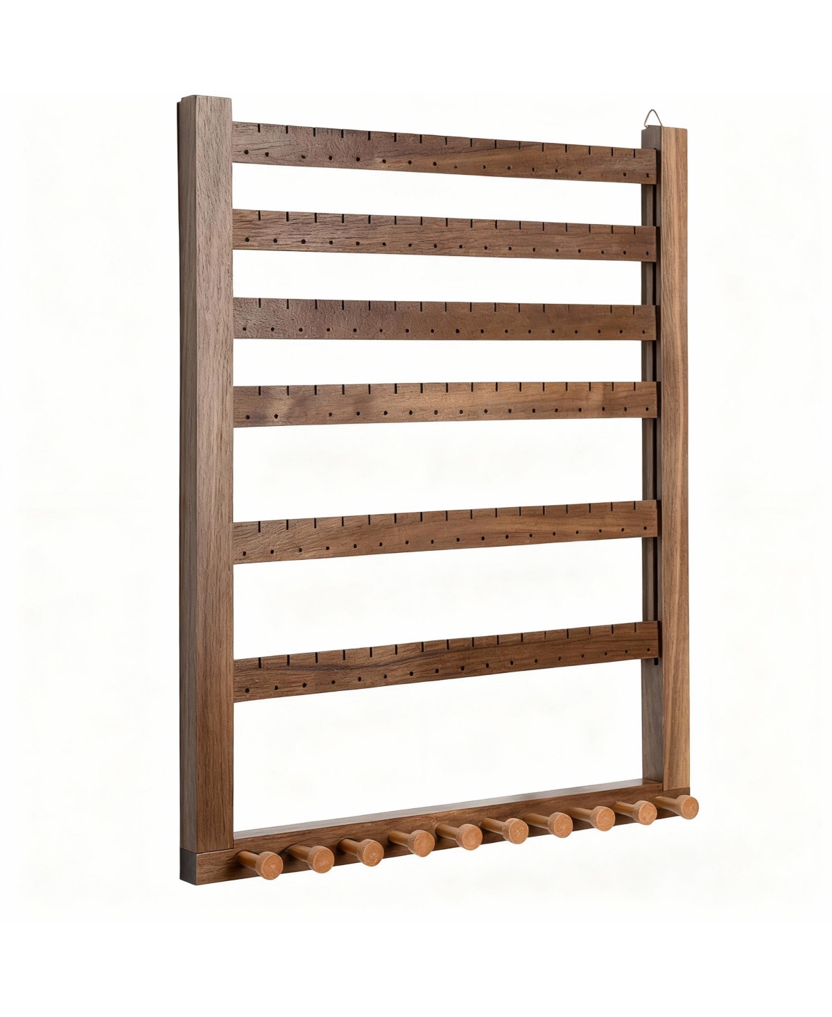 Click here for Yigii Walnut Wood Earring & Necklace Organizer -Ea... prices