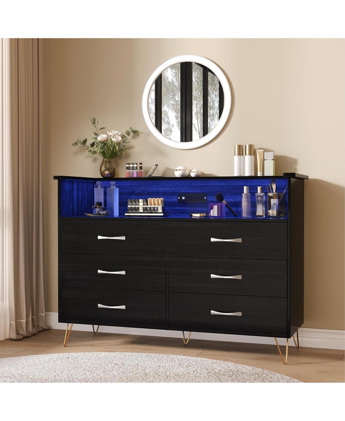 Click here for gaomon 6-Drawer Dresser with Usb Charging Station... prices
