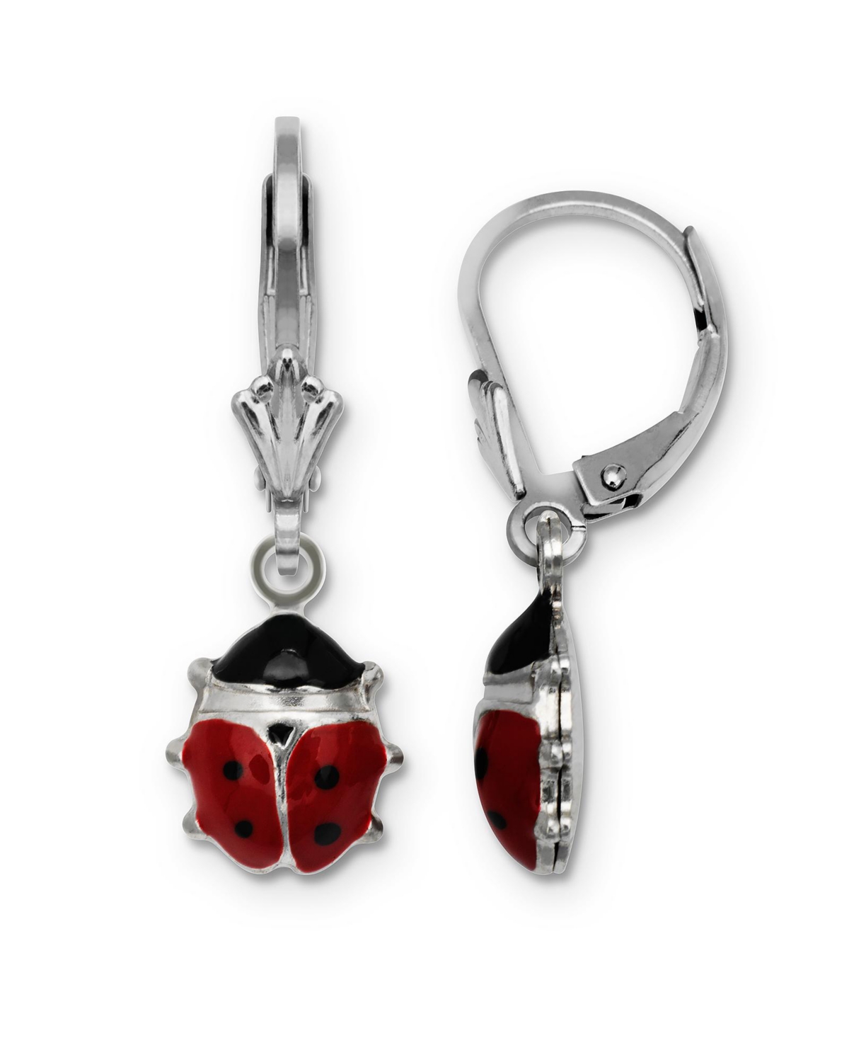 Click here for Curata Jewelry Sterling Silver Rhodium-plated Red... prices