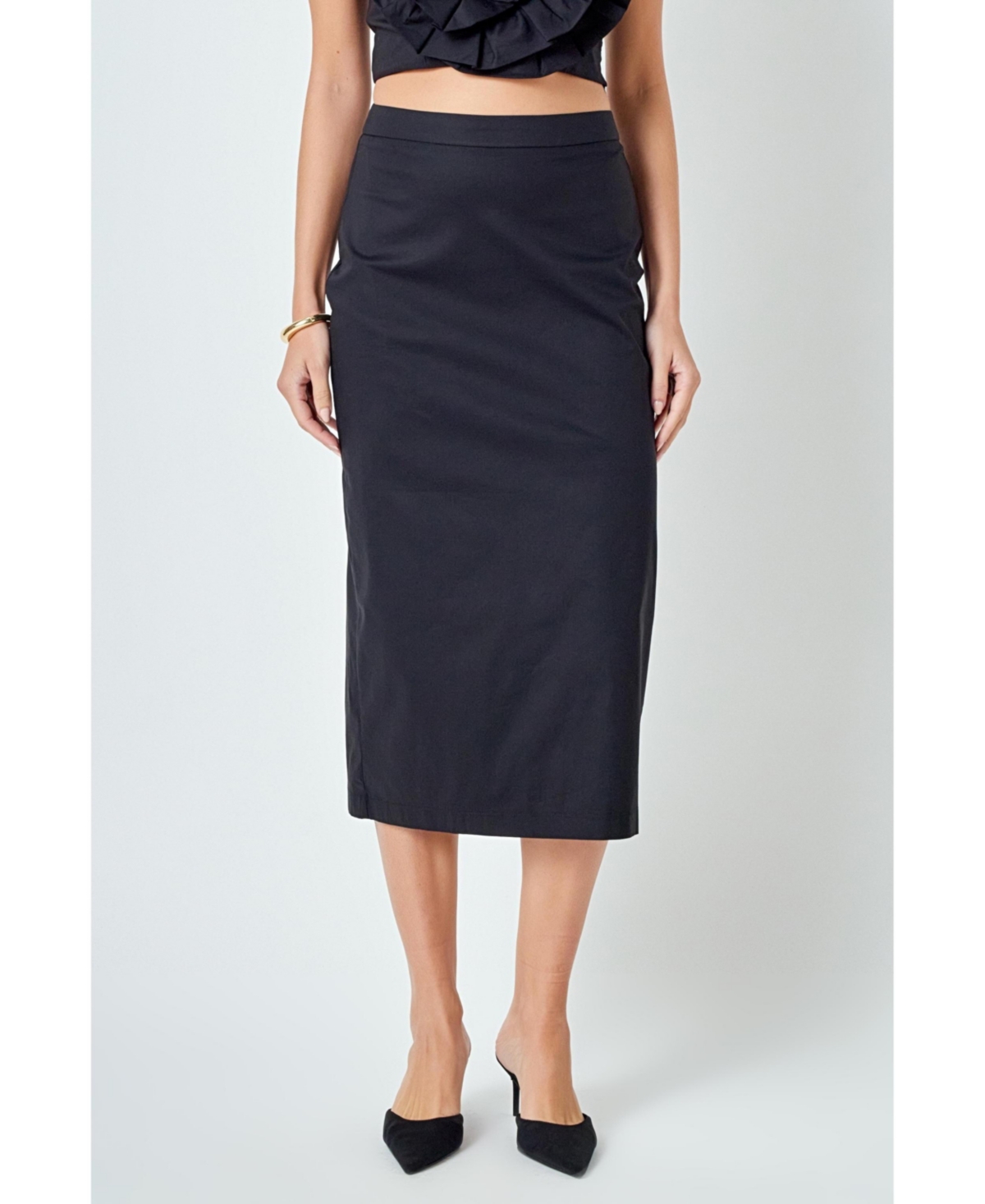 Click here for English Factory Womens High Waisted Column Midi Sk... prices