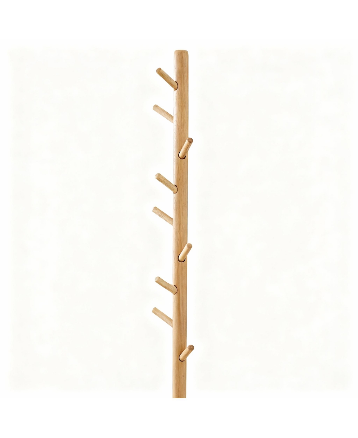 Click here for Yigii Oak Wood Wall-Mounted Coat Rack for Coats  H... prices