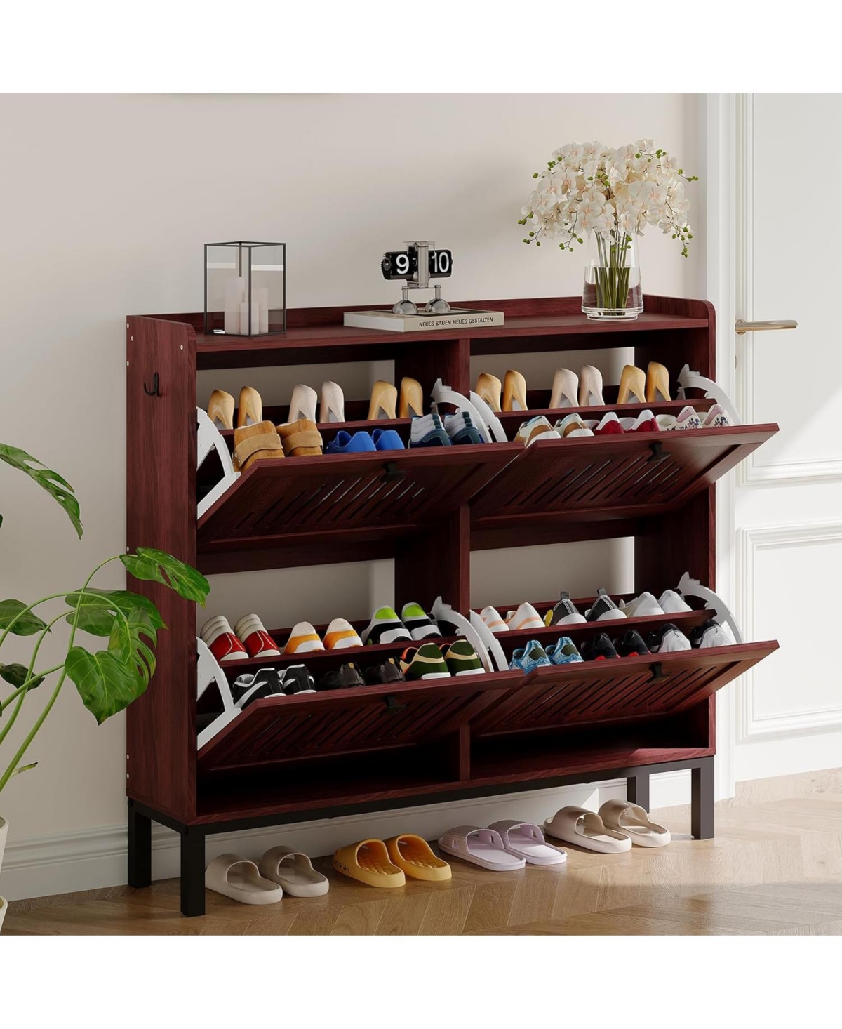 Click here for gaomon Shoe Storage Cabinet with 4 Flip Drawers  M... prices
