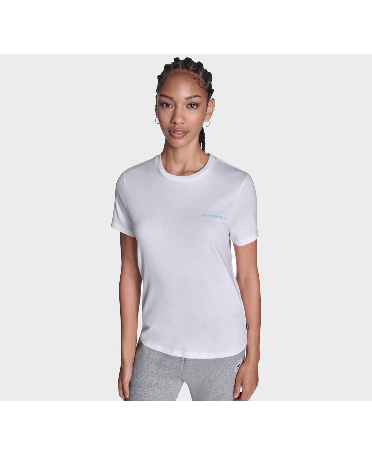 Click here for Converse Womens C Type T-Shirt - White 10a prices