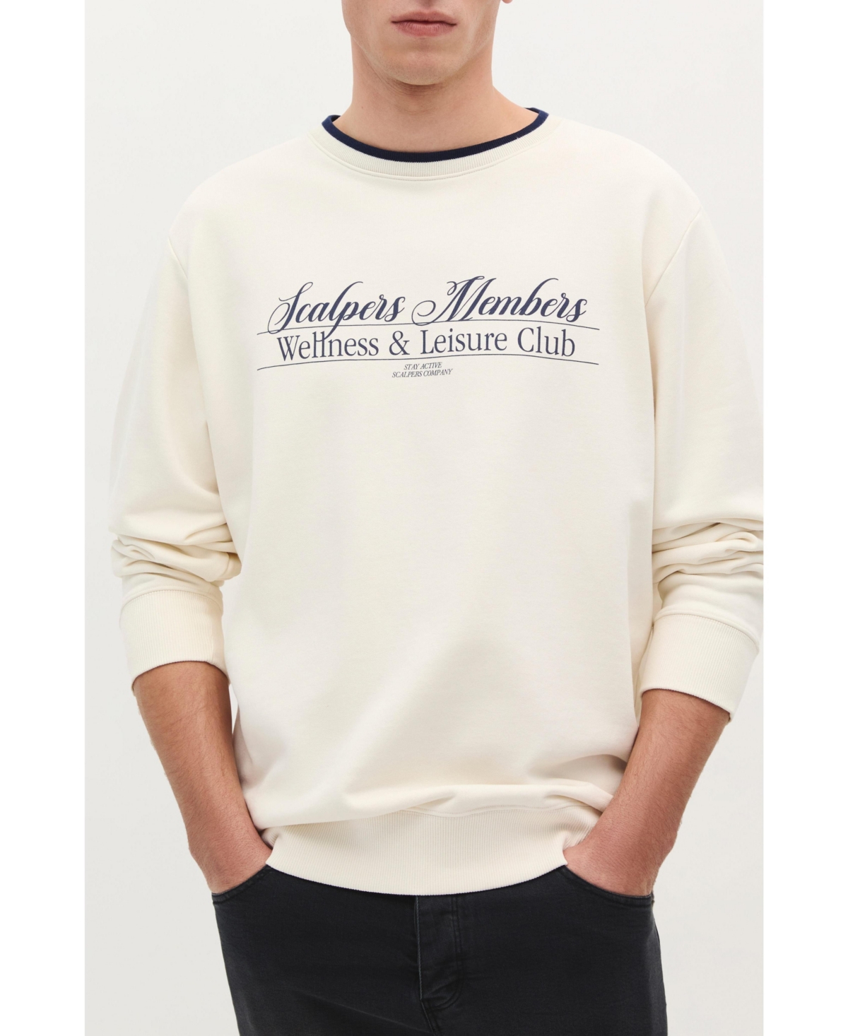 Click here for Scalpers Mens Member Sweater - Cream prices