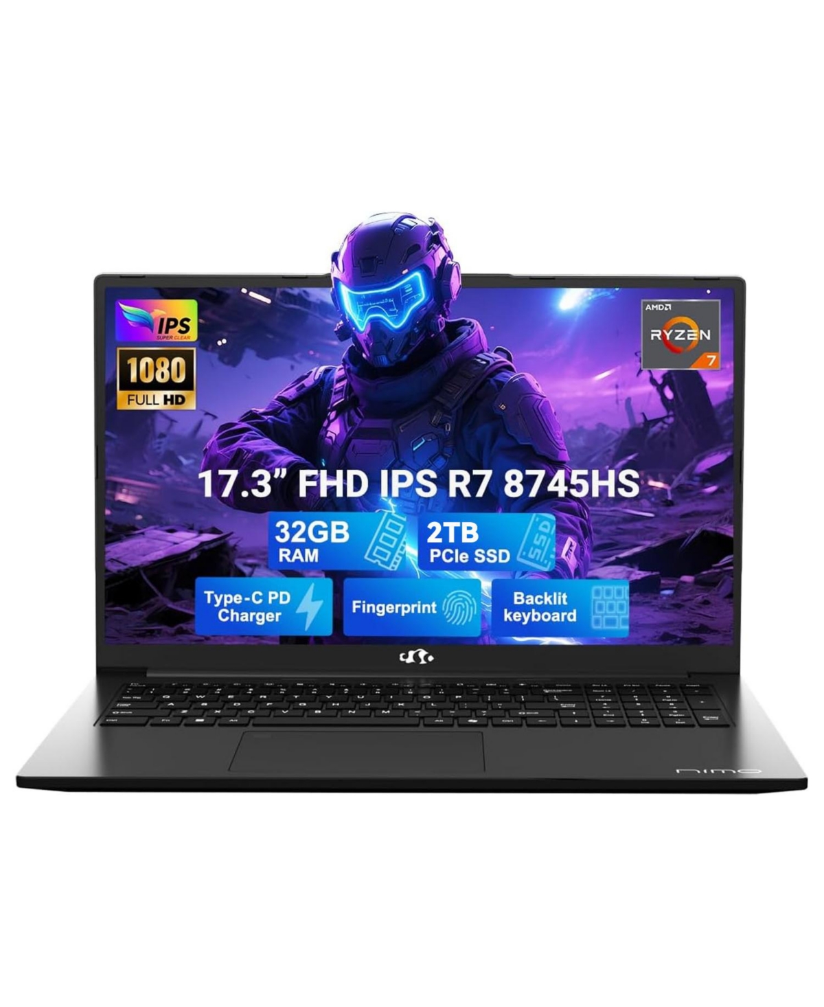 Click here for Nimo 17.3" Ips Fhd-Gaming-Laptop  Amd Ryzen 7... prices