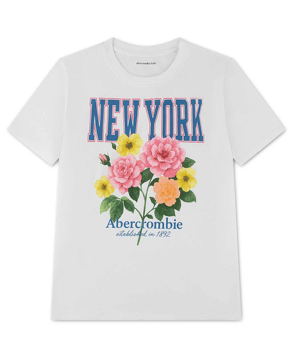 Click here for abercrombie kids Girls Floral Crewneck T-Shirt - W... prices