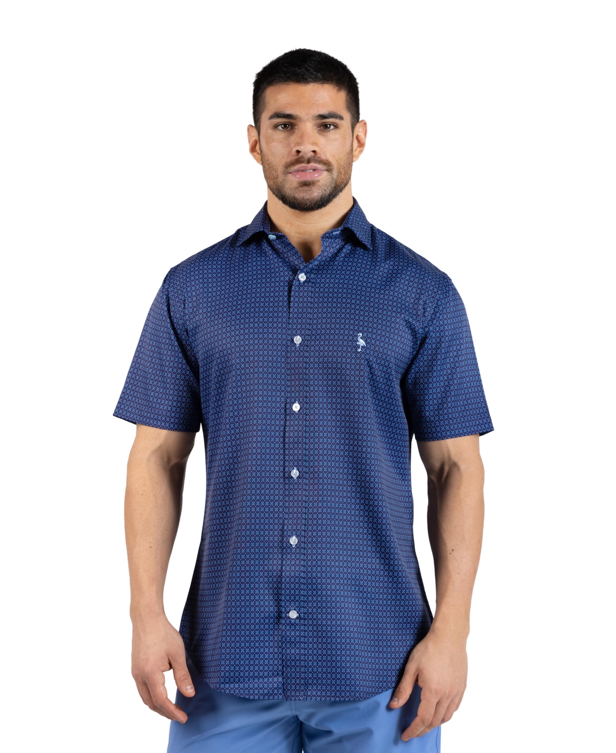 Click here for TailorByrd Mens Geo Floral Printed Performance Sho... prices