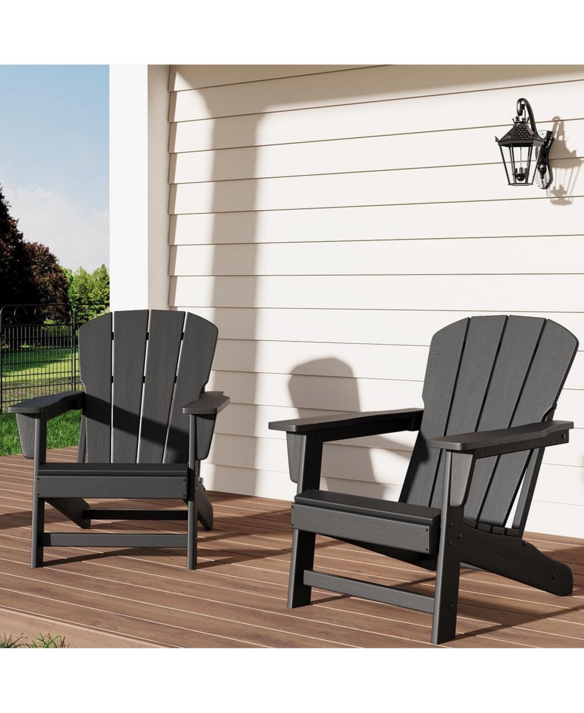 Click here for gaomon Modern Hdpe Plastic Adirondack Chair Set of... prices