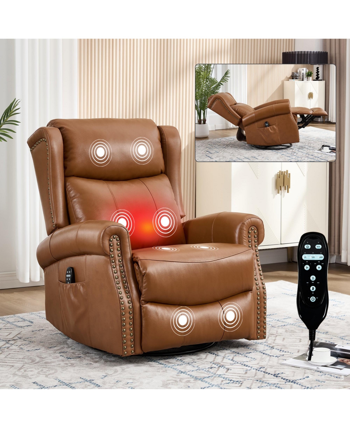 Click here for Draft - Clihome Manual Recliner Chair Heat Massage... prices