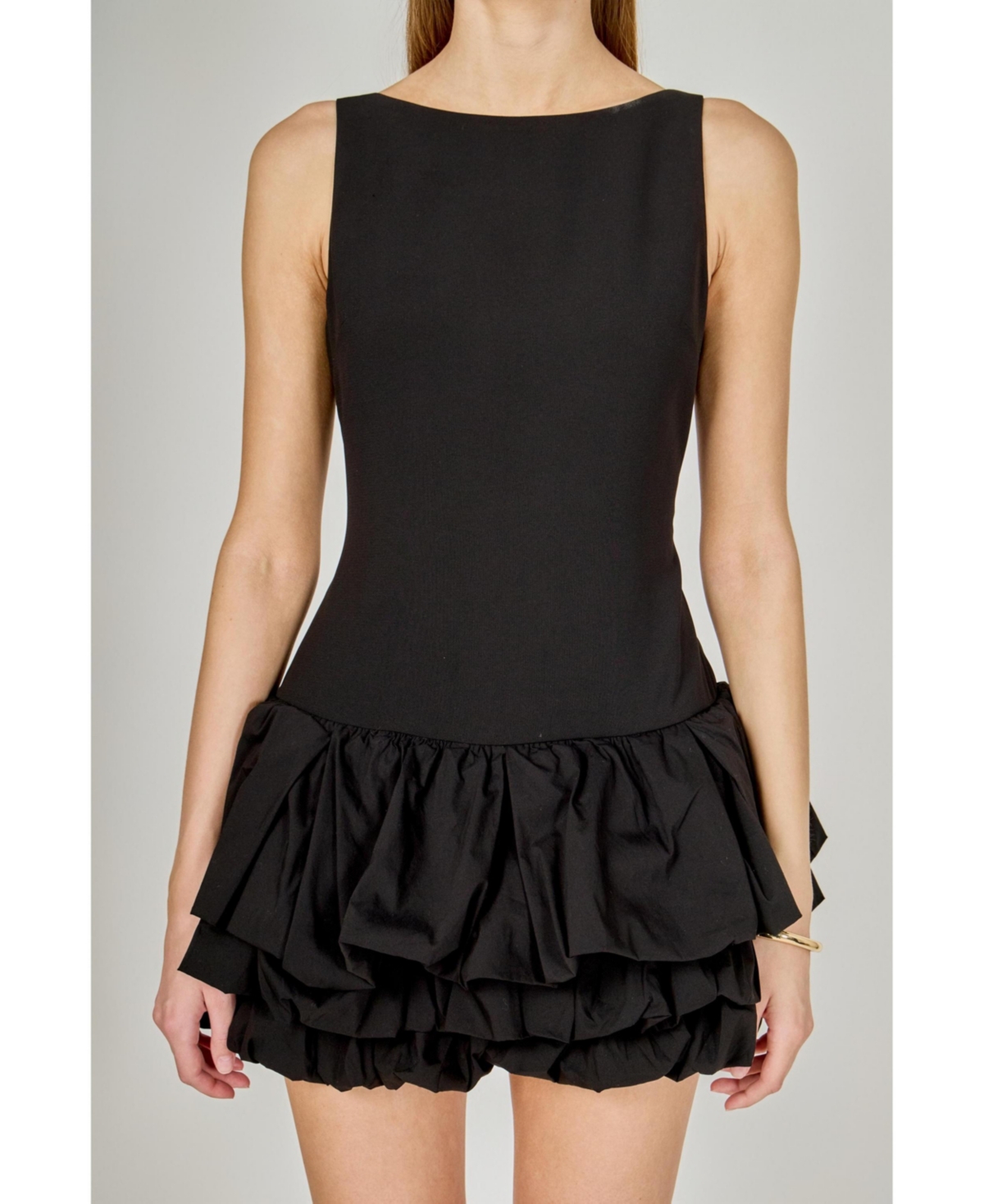 Click here for endless rose Womens Mini Bubble Dress - Black prices