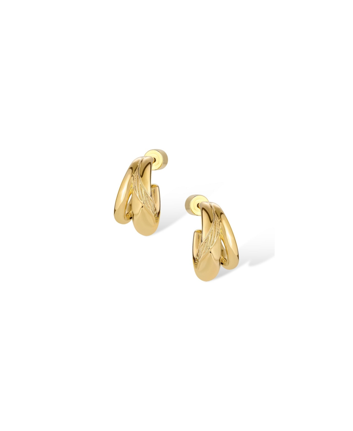 Click here for Retro Chic Leaf Earrings - Gold prices
