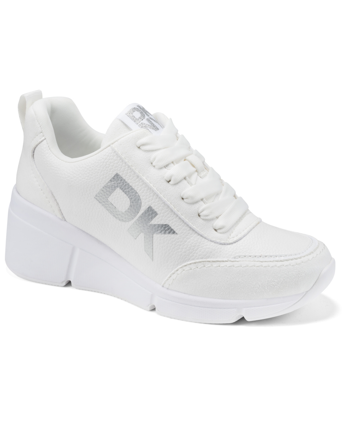 Click here for Dkny Womens Stephanie Lace-Up Wedge Sneakers - Bri... prices