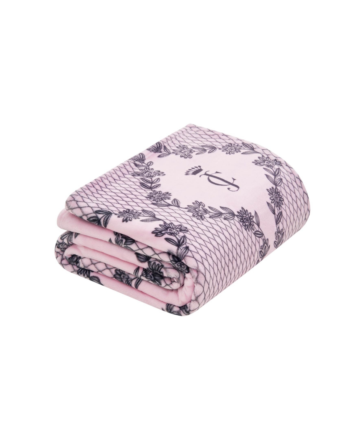 Click here for Juicy Couture Oversized Plush Throw  60 x 70 - Flo... prices