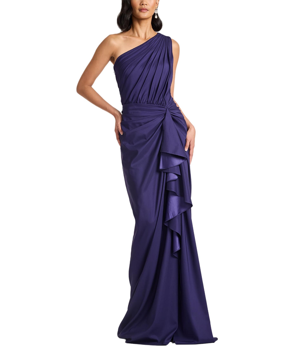 Click here for Tadashi Shoji Womens Lena Waterfall Drape Gown - H... prices