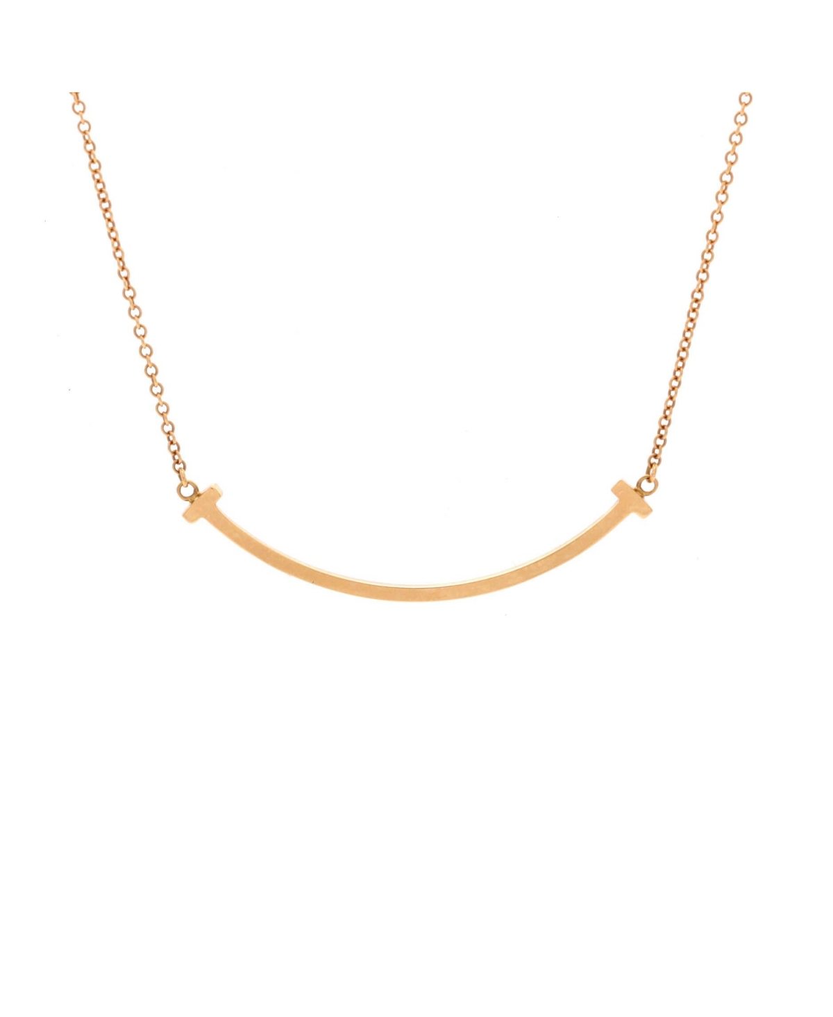 Click here for Pre-Owned Tiffany & Co T Smile Pendant Necklace -... prices