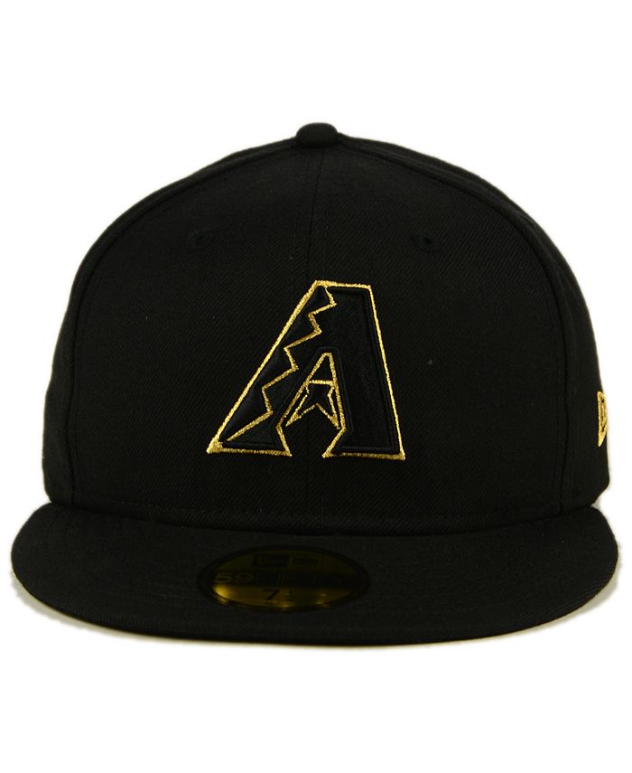 New Era Arizona Diamondbacks Black On Metallic Gold 59FIFTY Fitted Cap ...