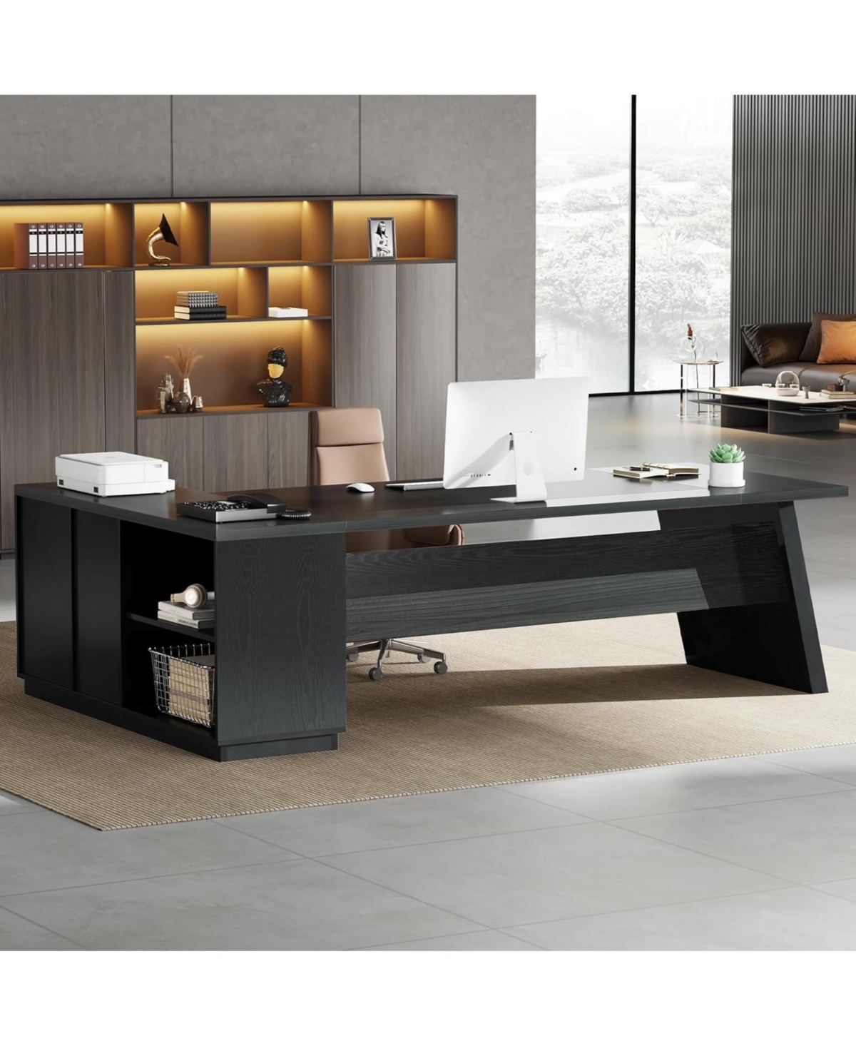 Click here for Tribesigns 78" L-Shaped Executive Desk  with... prices