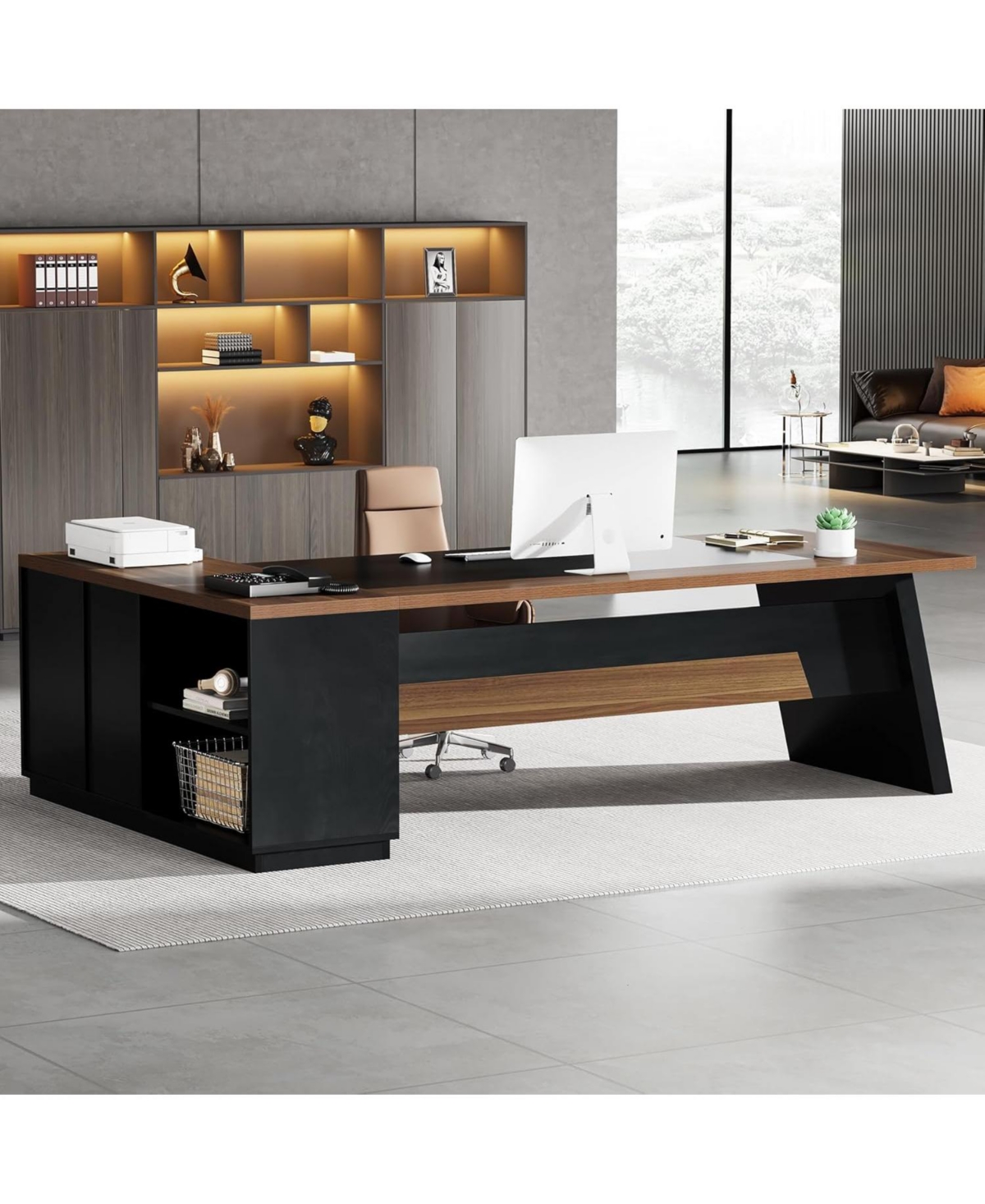 Click here for Tribesigns 78" L-Shaped Executive Desk  with... prices
