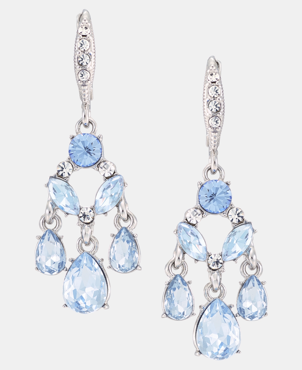 Click here for Givenchy Crystal Chandelier Earrings - Navy prices