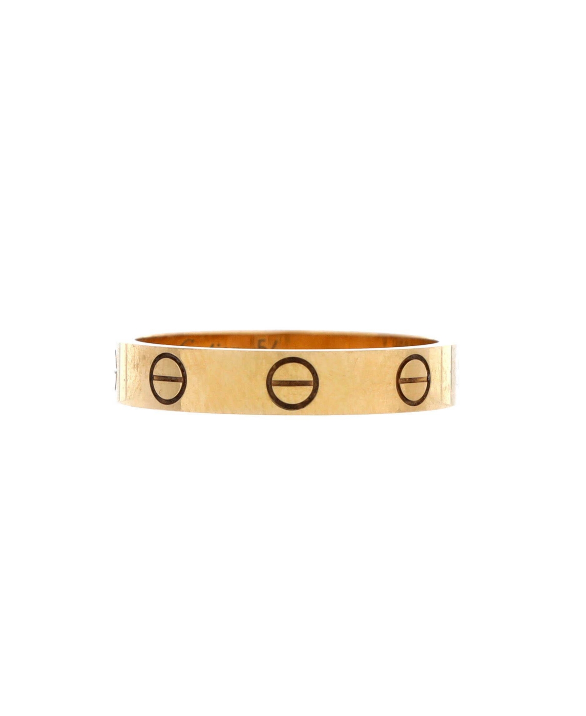 Click here for Pre-Owned Cartier Love Wedding Band Ring - 18k yel... prices