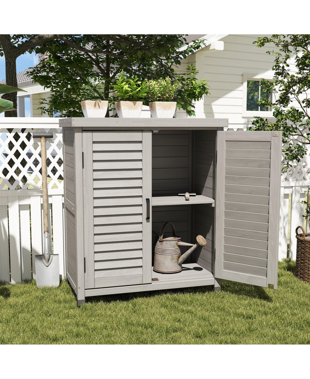 Click here for Clihome 31.5x17x36" Potting Bench with Storag... prices