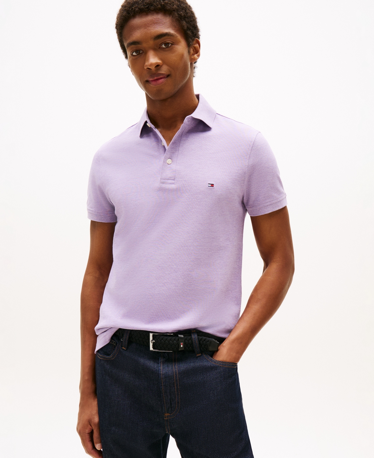 Click here for Tommy Hilfiger Mens 1985 Slim Fit Polo Shirt - Lav... prices